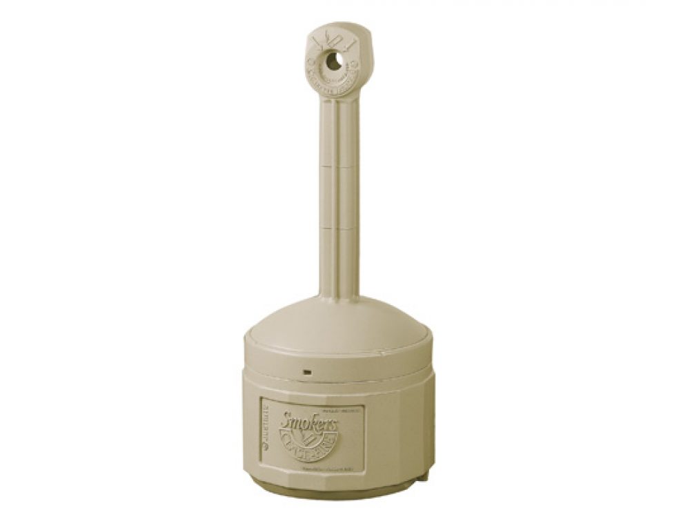 Justrite® Original Smoker’s Cease-Fire® Cigarette Butt Receptacle, Cap ...