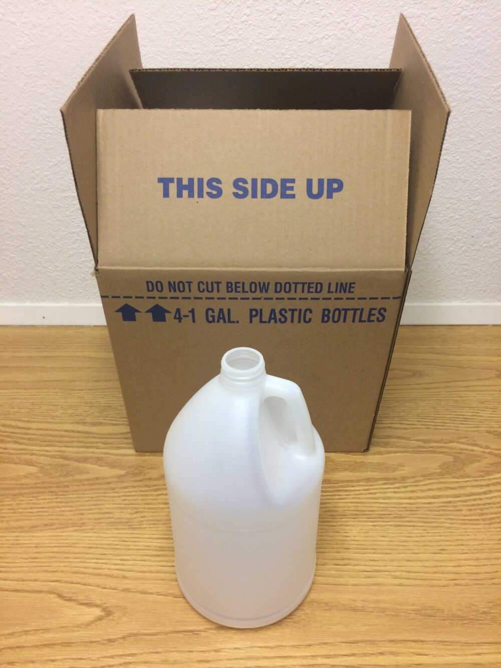 1 Gallon 4 Pack Natural Round Bottle - Barrel Company